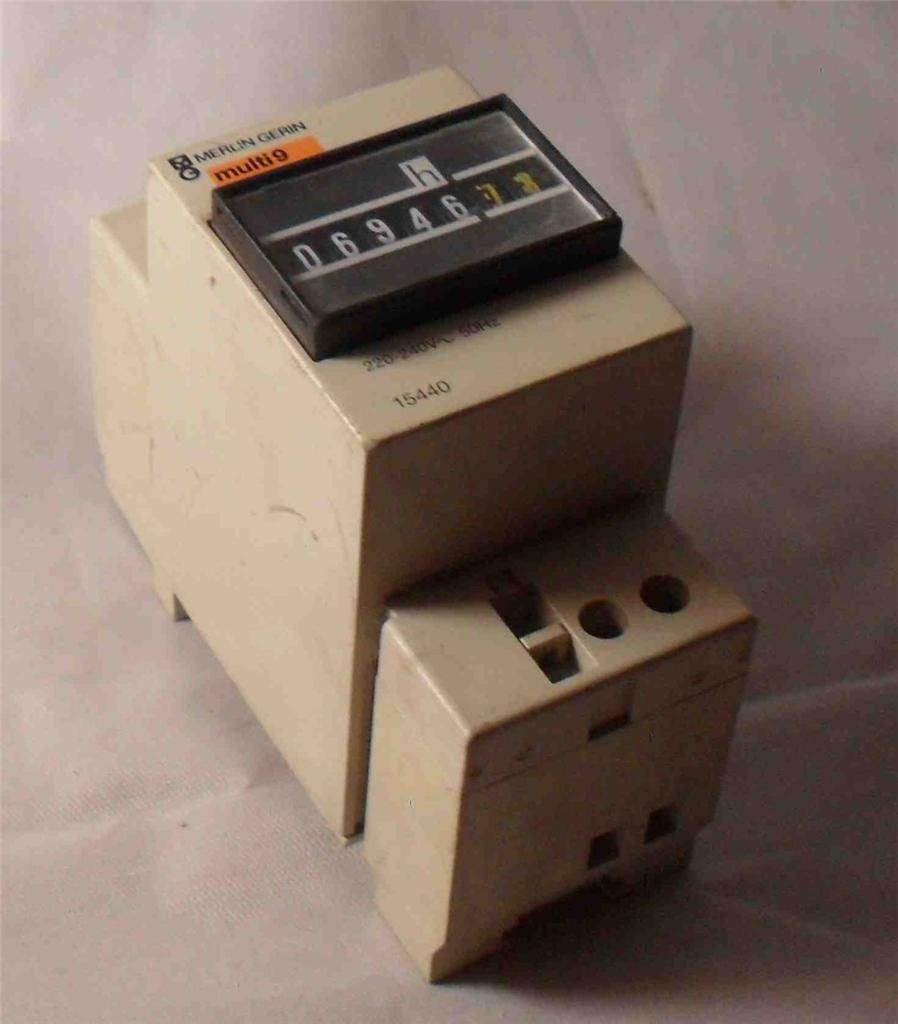 Merlin Gerin MG-15440 Timer Hour Counter 15440 220-440V Multi-9 CH – MC ...