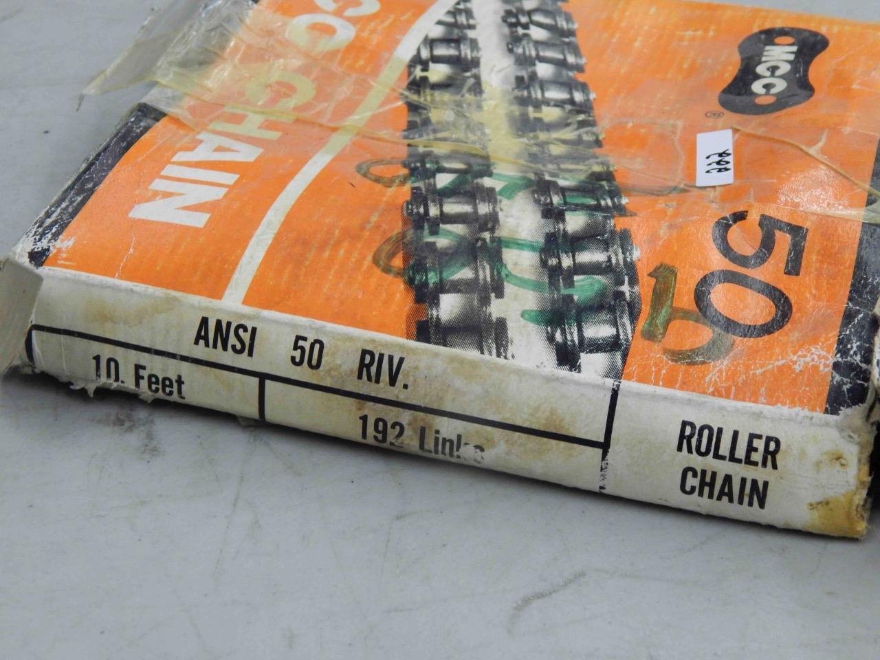 #222 MCC CHAIN ANSI 50 RIV 10' 192 Links Roller Chain – MC-Sales, llc