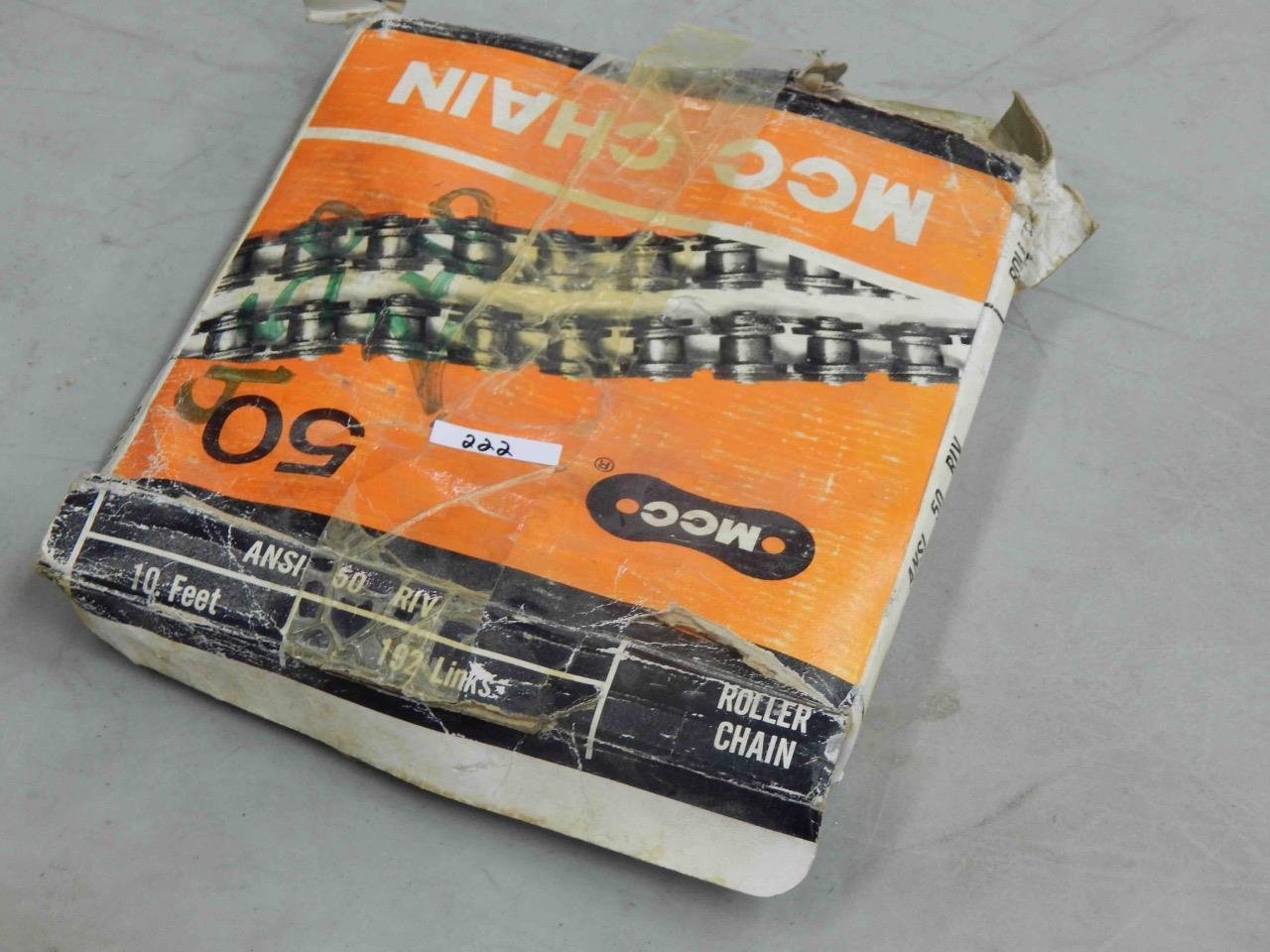 #222 MCC CHAIN ANSI 50 RIV 10' 192 Links Roller Chain – MC-Sales, llc