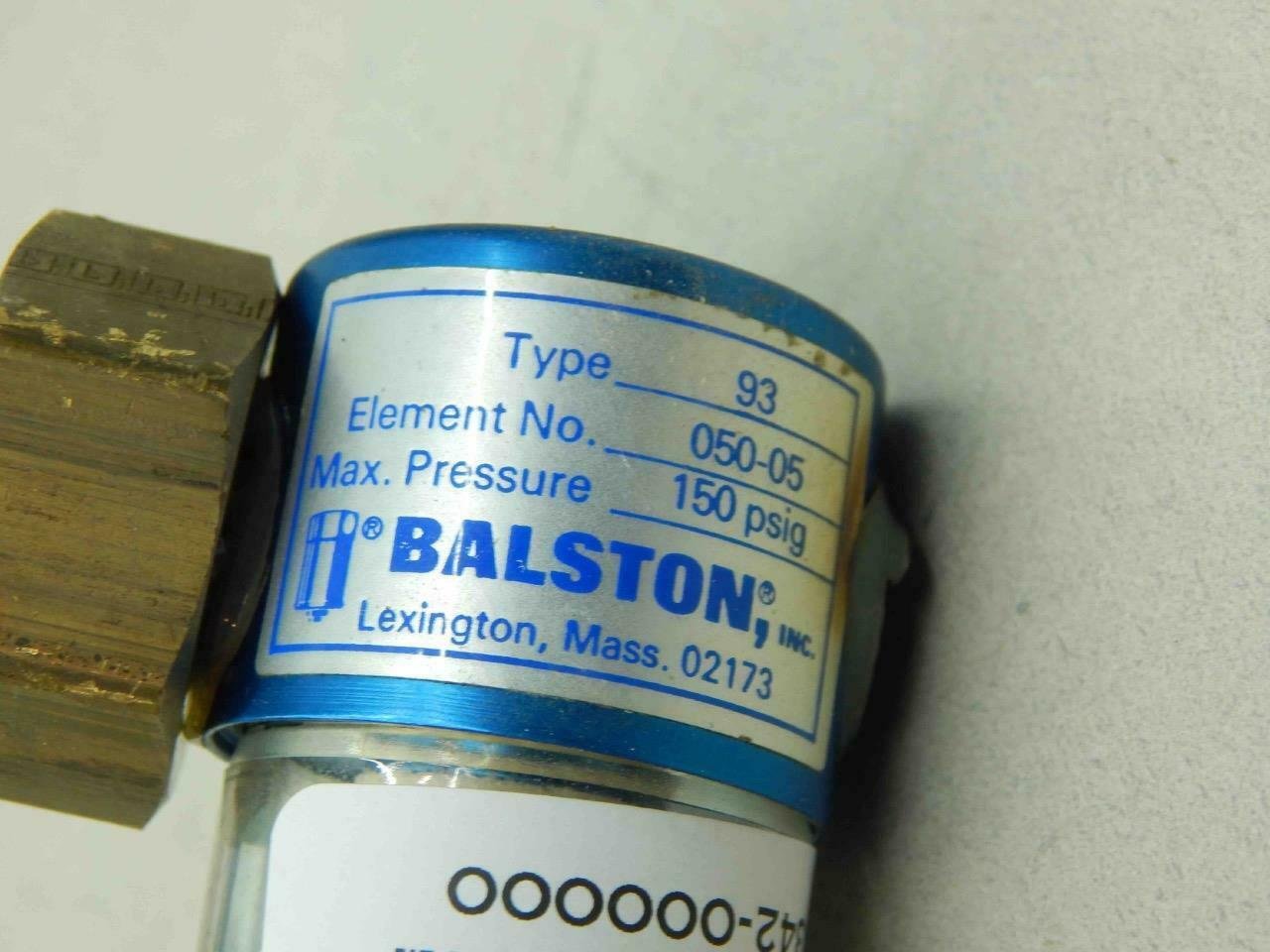Balston Filter, Type 93, Element 050-05, 150 PSIG – MC-Sales, llc