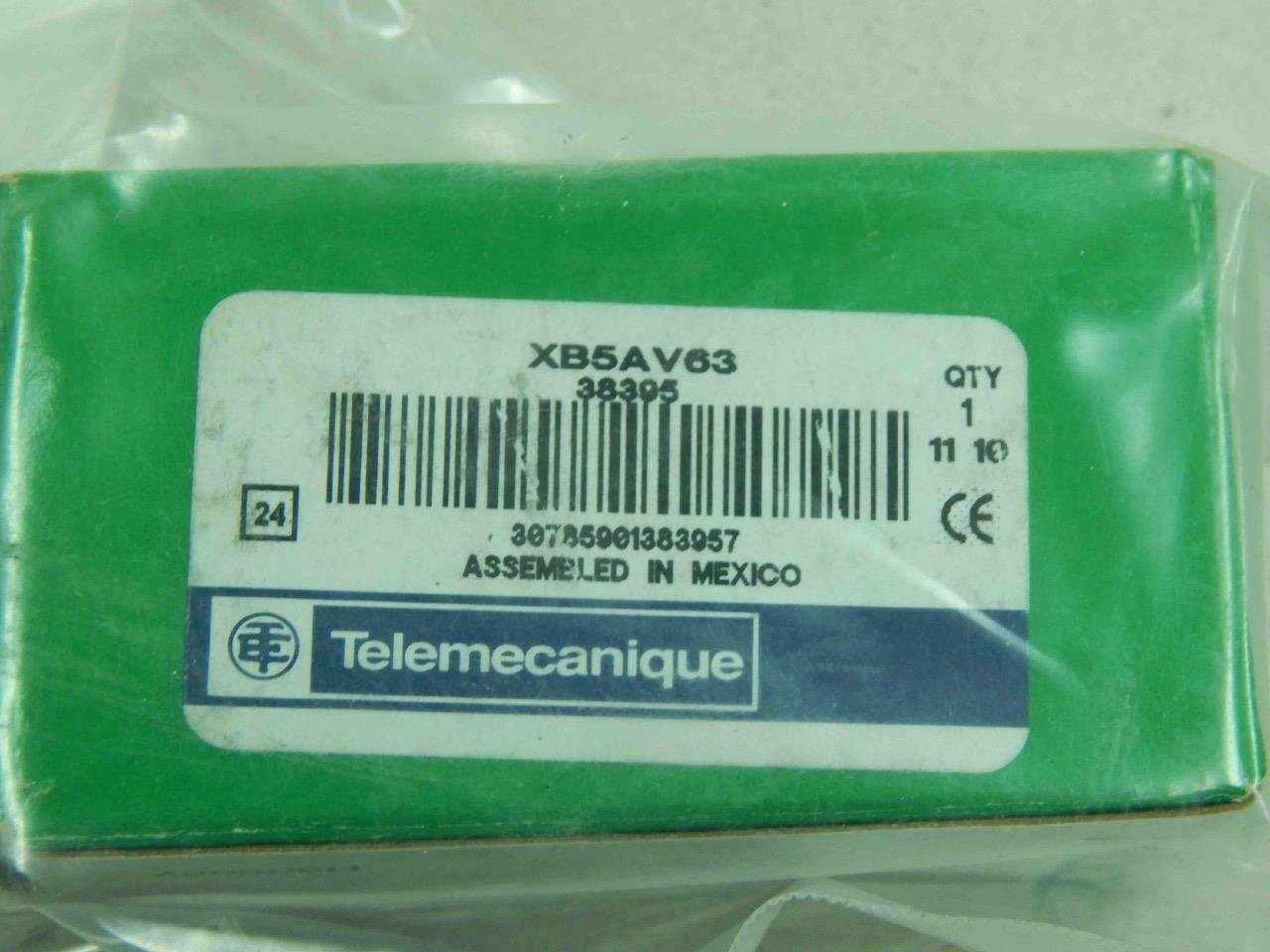 SCHNEIDER ELECTRIC, TELEMECANIQUE XB5AV63, 6220015770890 GREEN ...