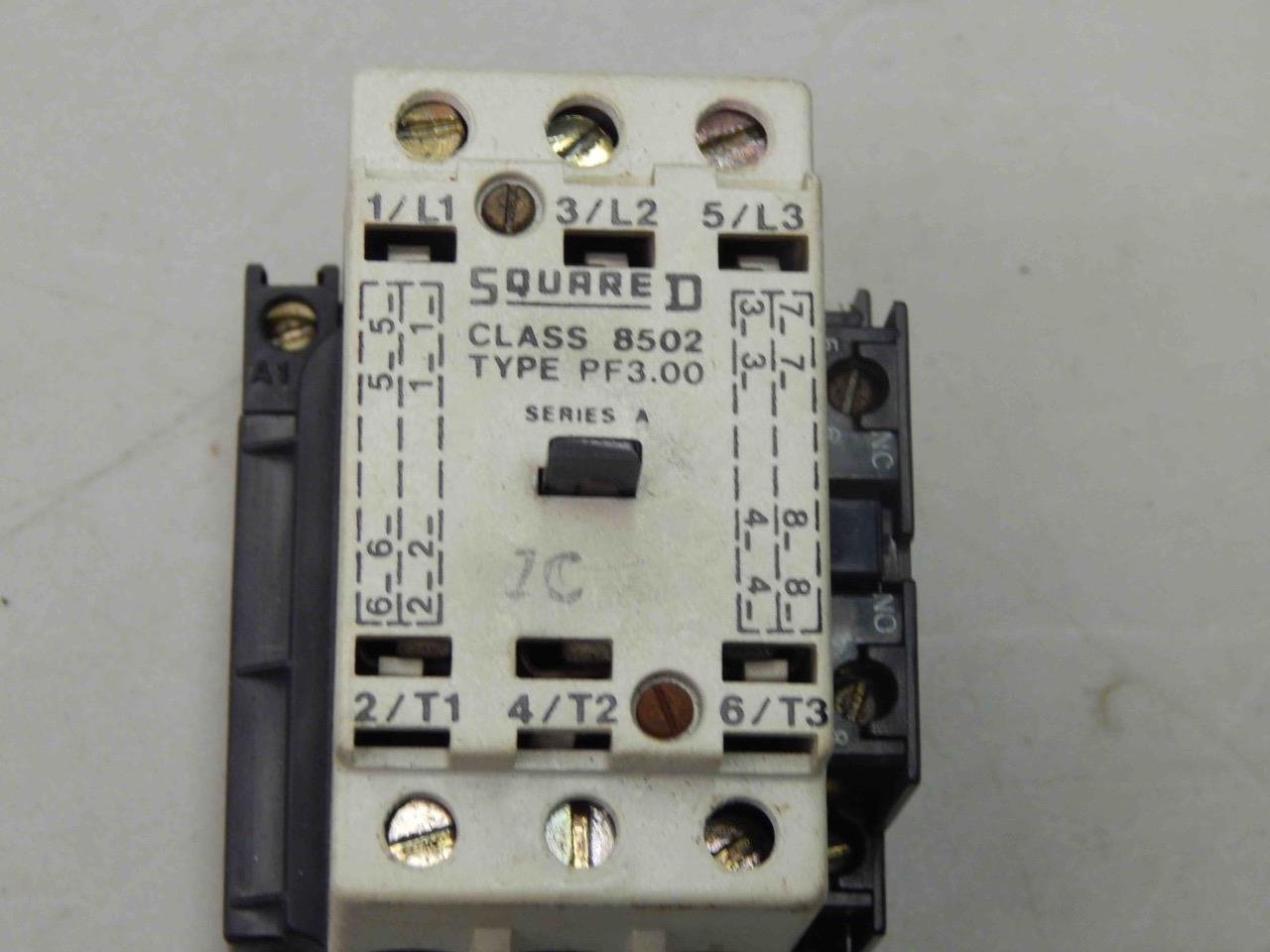 #801 Square D 8502-PF3.00 Ser A 110/120V Coil Contactor – MC-Sales, llc