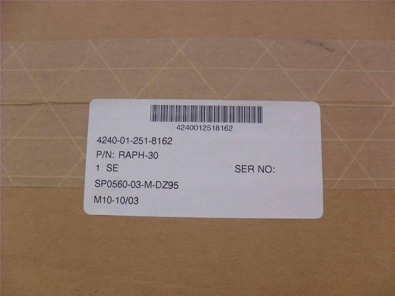 3M RAPH-30 Hardcap Assembly W-2860 4240-01-251-8162 New – MC-Sales, llc