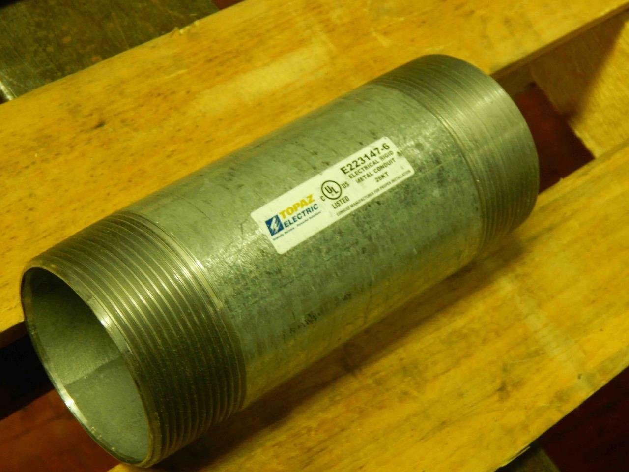 Topaz Allied 876720, E223147-6, 3” X 8” GRC Galvanized Rigid Nipple ...