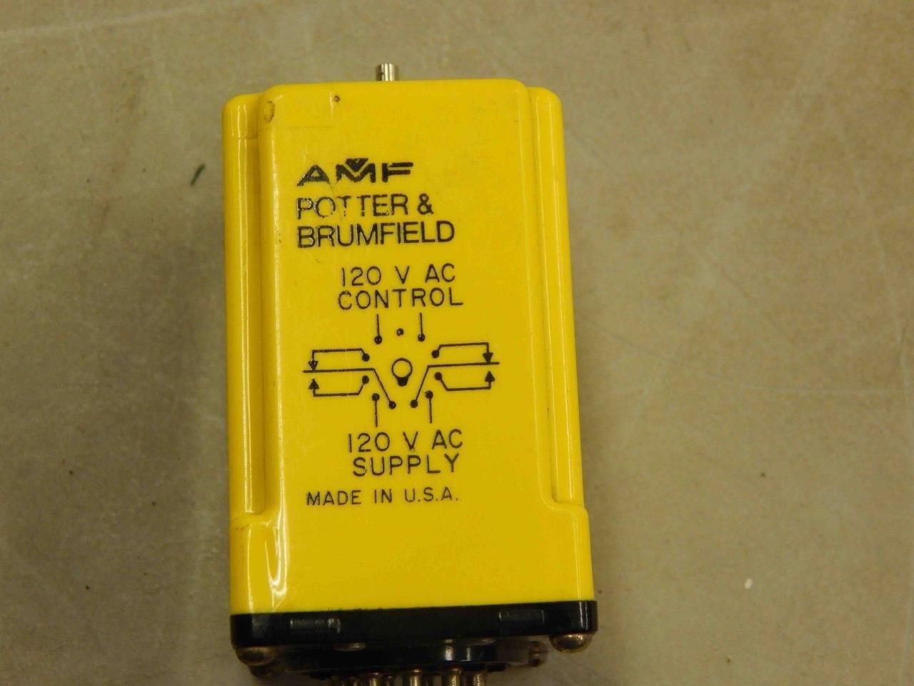 #408 AMF Potter & Brumfield CDB-38-70012 Time Delay Relay 0.6 to 60 Sec ...