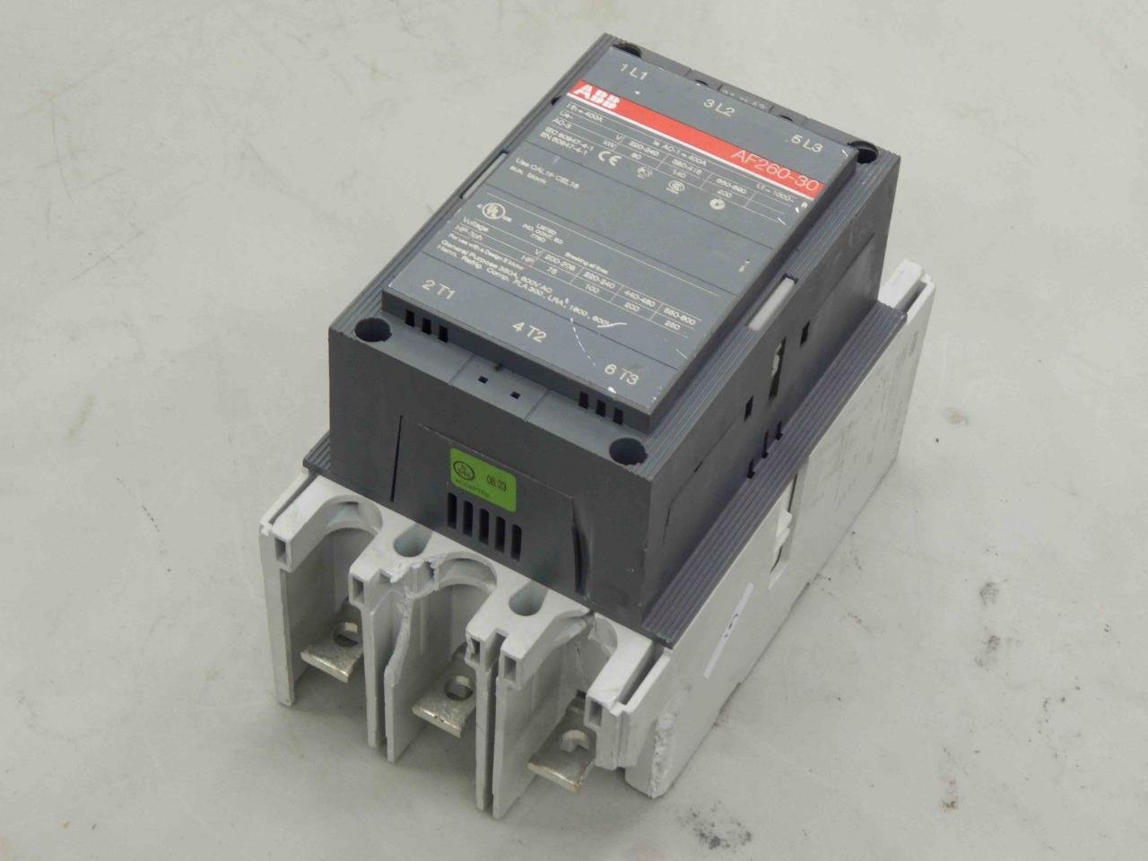 #61 ABB AF260-30 Contactor 20-60Vdc Coil -Broken Terminal Cover – MC ...