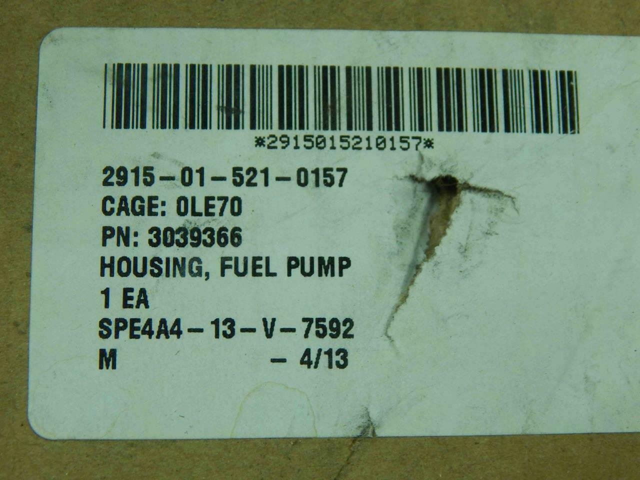 Cummins 3039366, 2915015210157 Fuel Pump Housing – MC-Sales, llc